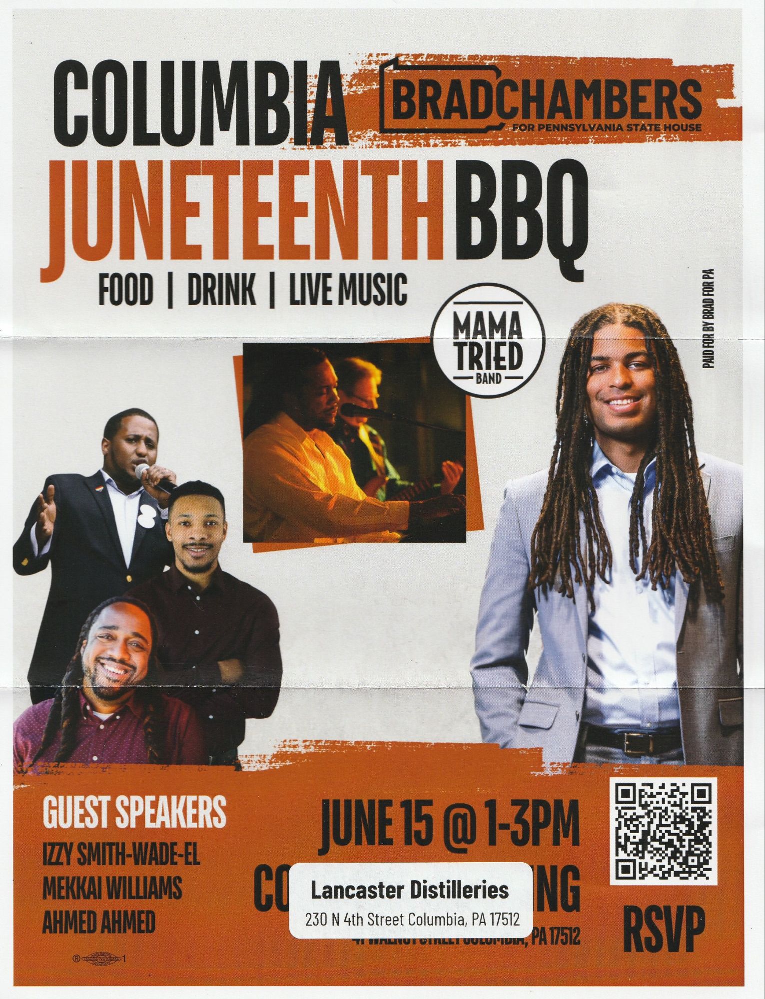 COLUMBIA JUNETEENTH BBQ – SUNDAY, JUNE 15, AT LANCASTER DISTILLERIES IN ...